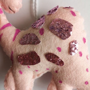 Pink Dinosaur Decor, Dinosaur Room Decor, Dinosaur Themed Bedroom, Felt ...