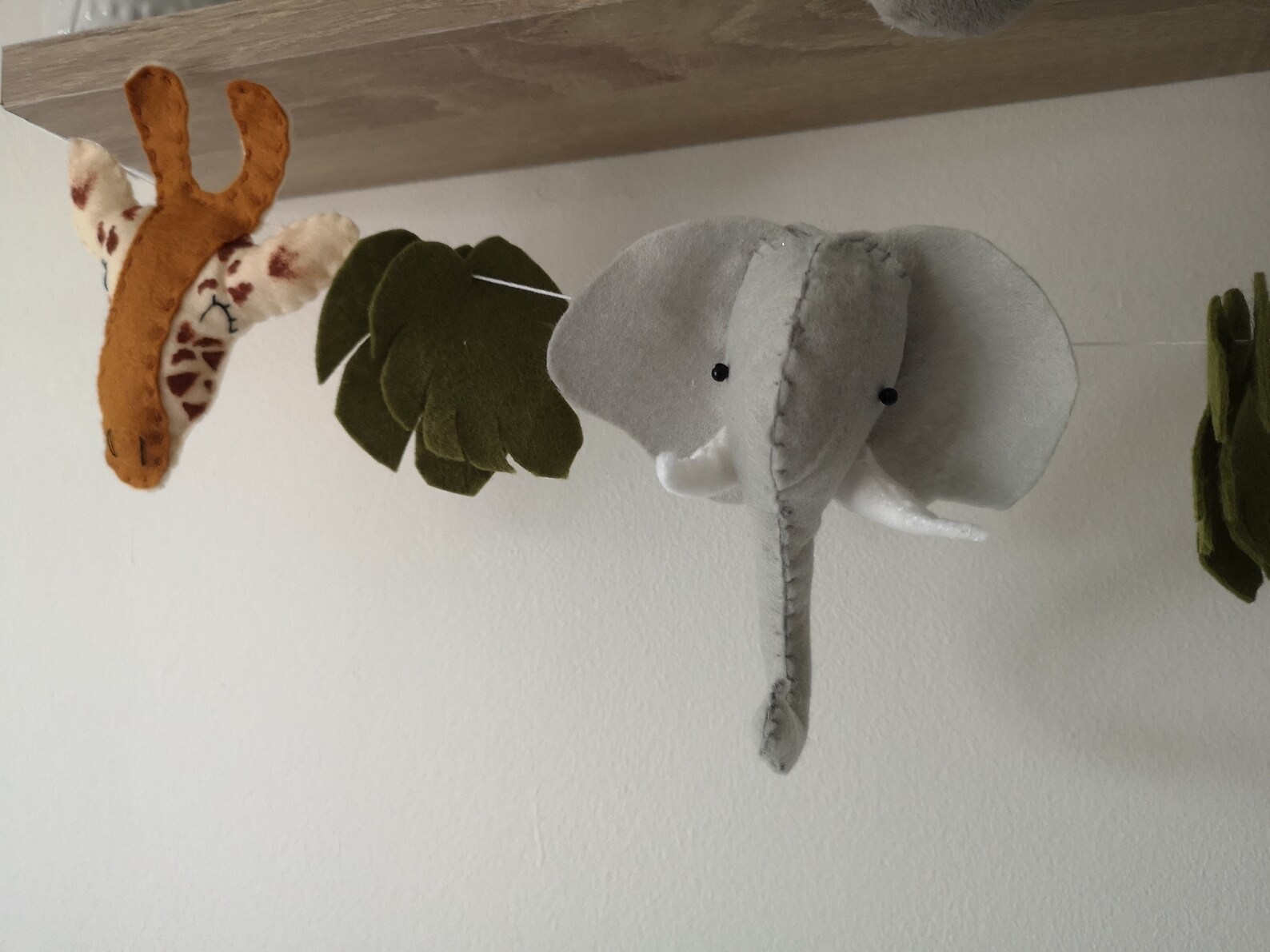 Safari Garland Safari Wall Decor Jungle Nursery Decor Felt - Etsy