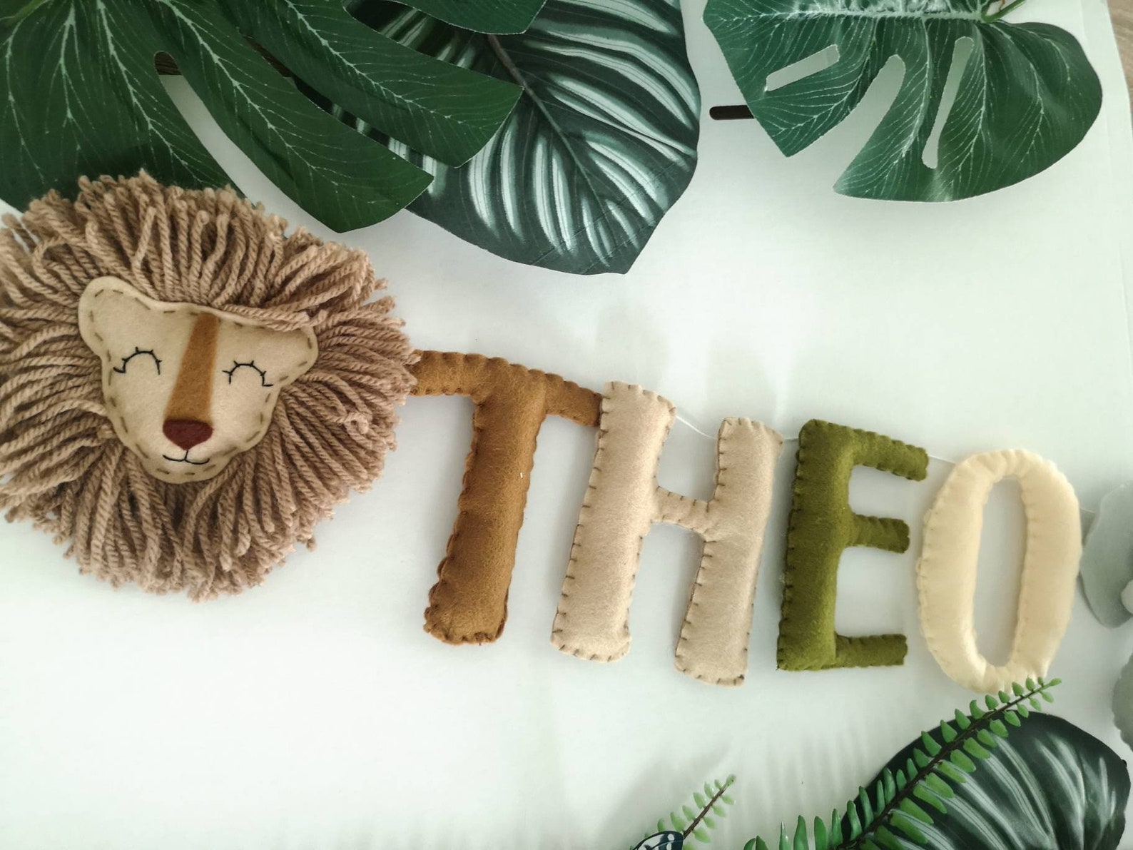 Safari Name Garland Safari Wall Decor Jungle Nursery Decor | Etsy