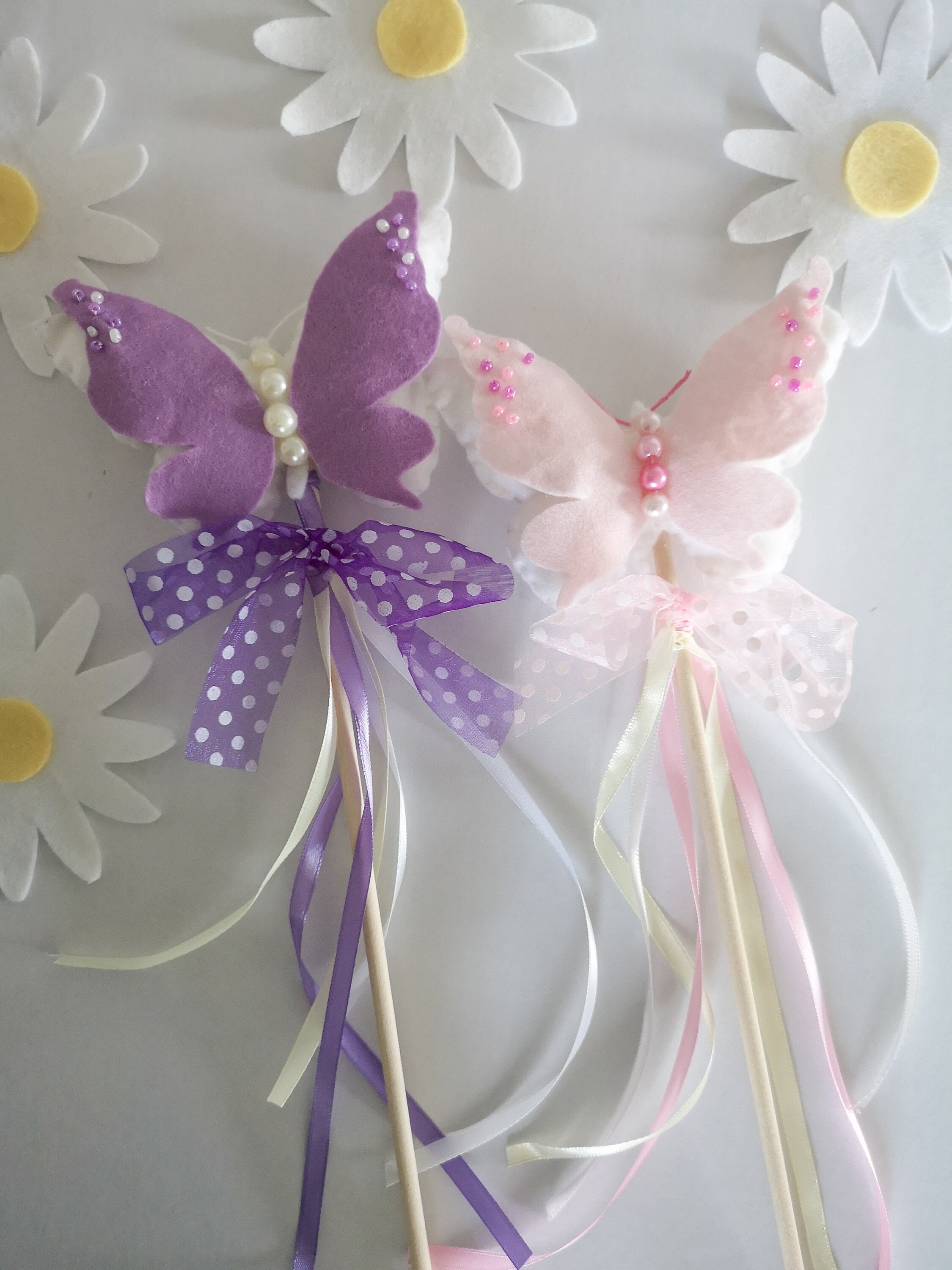 Kids Butterfly Wand, Kids Birthday Gift, Birthday Wand, Flower Girl ...