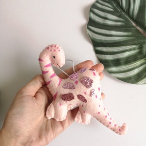 Pink Dinosaur Decor, Dinosaur Room Decor, Dinosaur Themed Bedroom, Felt ...