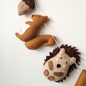 Woodland Name Garland, Woodland Theme Bedroom Decor, Forest Decor, Felt ...