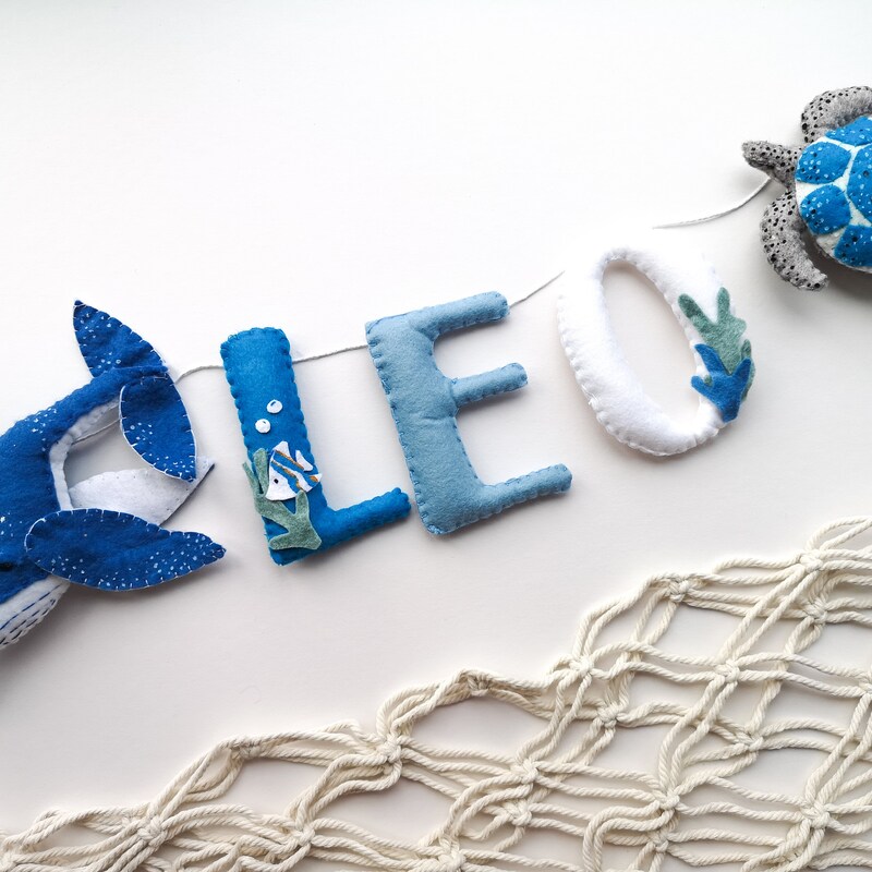 Sea Theme Name Bunting - Etsy