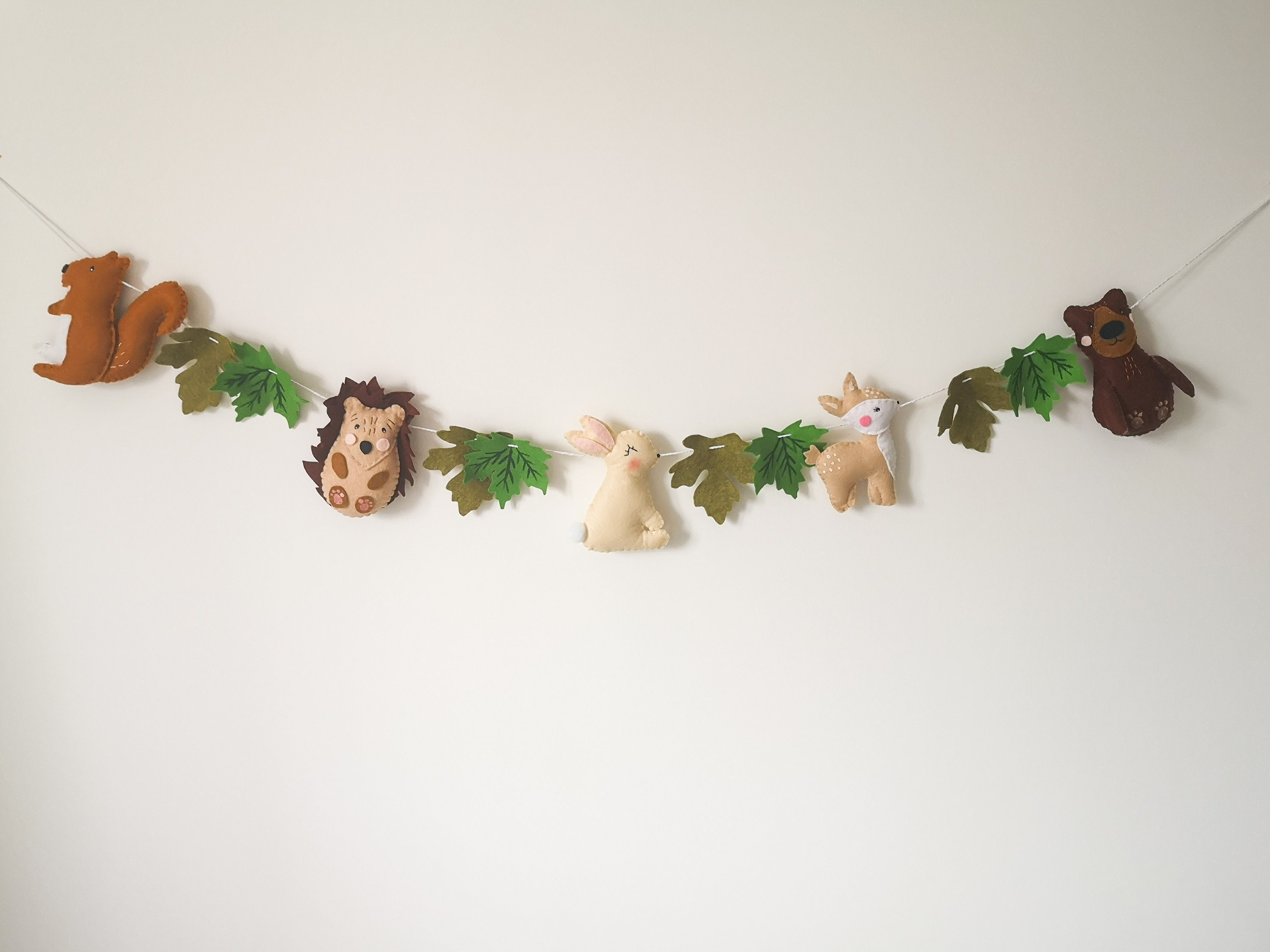Woodland Animal Garland, Forest Garland, Woodland Nursery Decor ...
