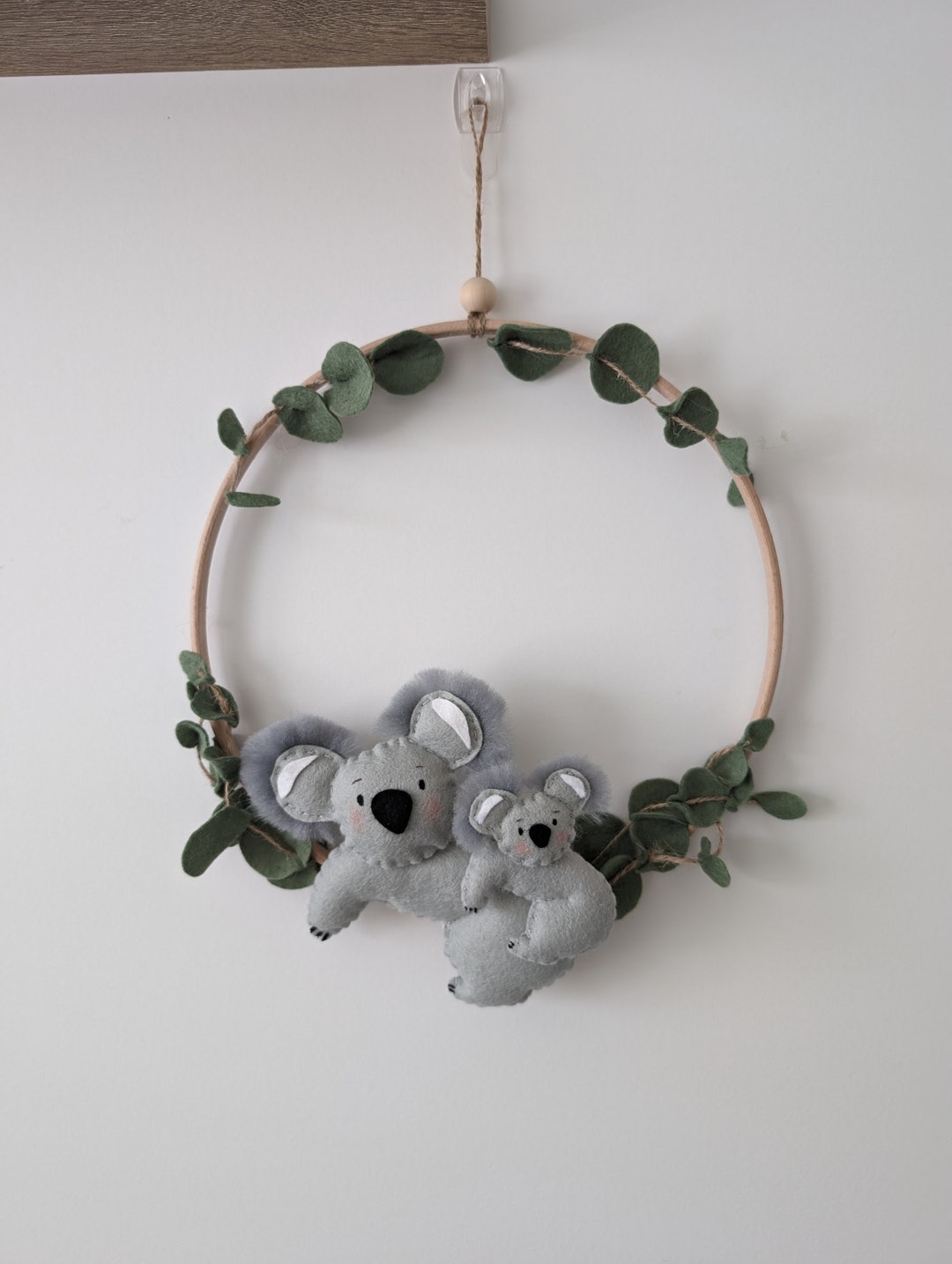 Koala Nursery Decor, Koala Wall Hanging, Safari Nursery Decor, Baby ...