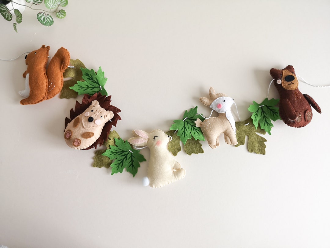 Woodland Animal Garland, Forest Garland, Woodland Nursery Decor ...