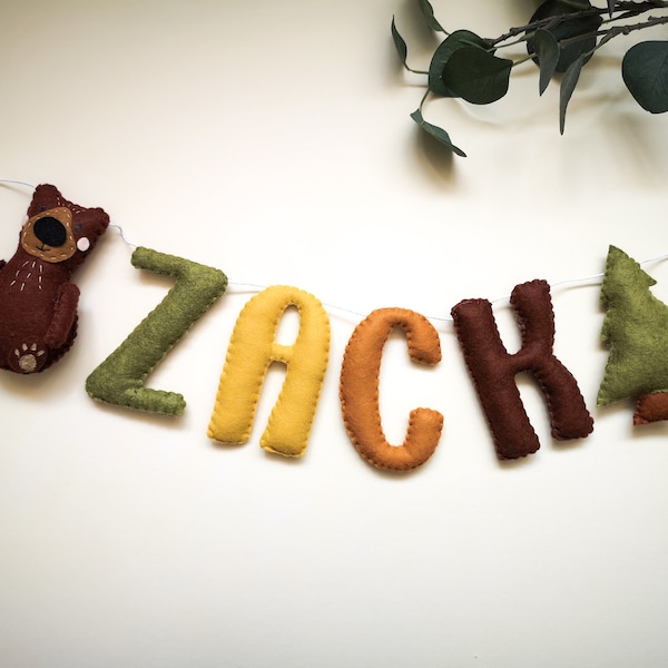 Felt Name Sign - Etsy UK