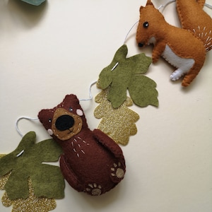 Woodland Animal Garland, Forrest Garland, Fox Nursery Decor, Woodland ...