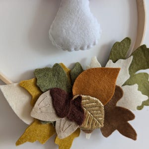 Autumn Toadstool Hoop, Autumn Home Decor, Felt Toadstool Decor, Autumn ...