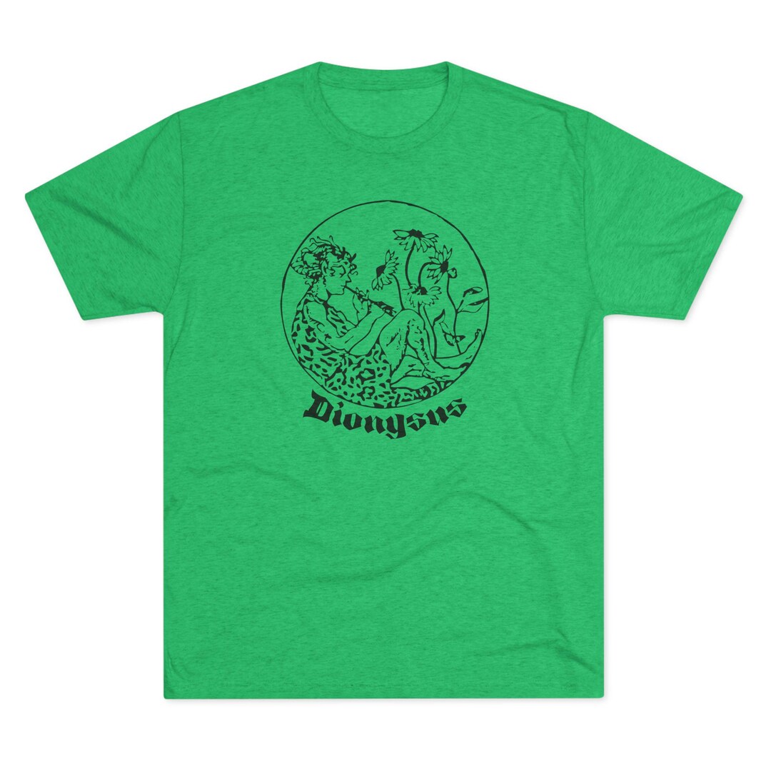 Dionysus Bacchus Tri-blend Tee for Nietzsche, Deleuze, Jung Fans ...
