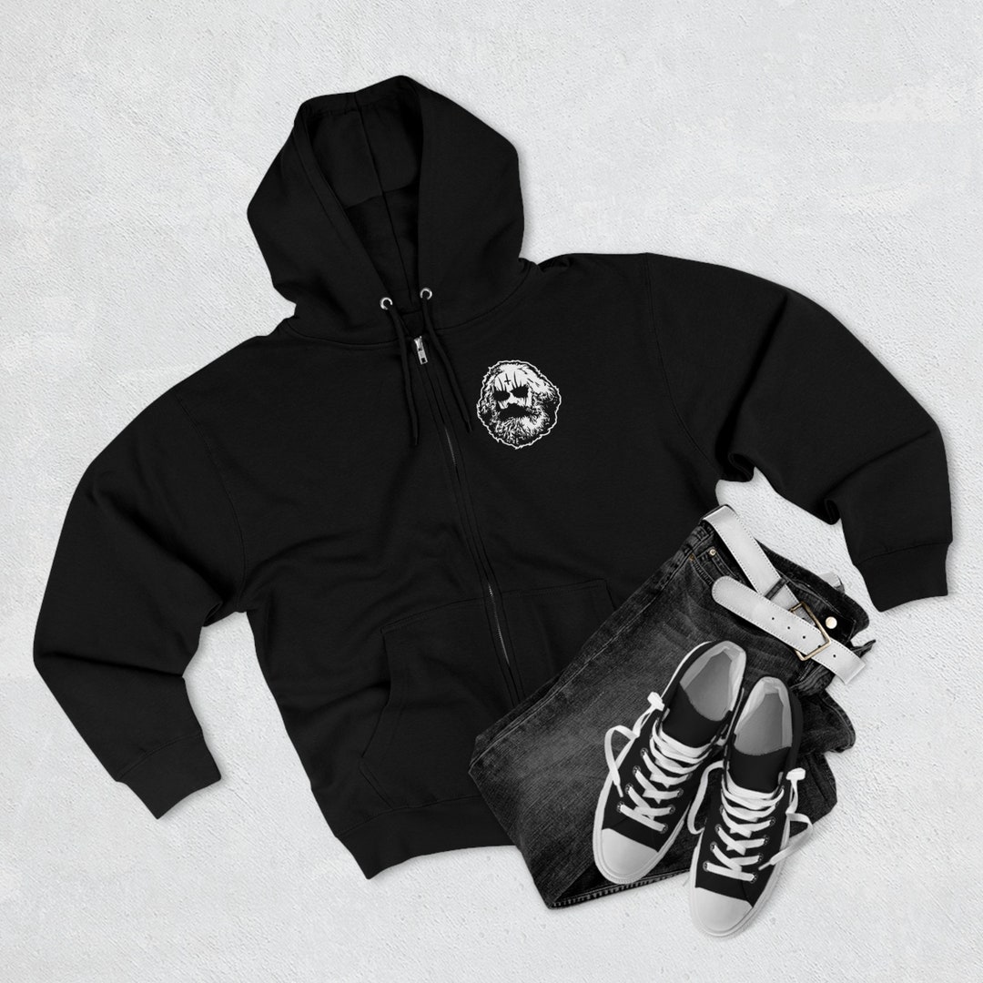 Karl Marx Black Metal Corpse Paint Philosophy Hoodie - Etsy