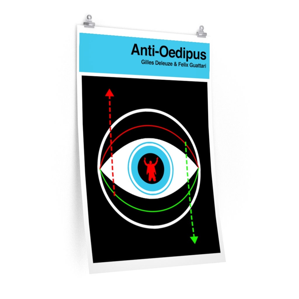 Deleuze and Guattari Retro Anti-oedipus Philosophy Poster - Etsy