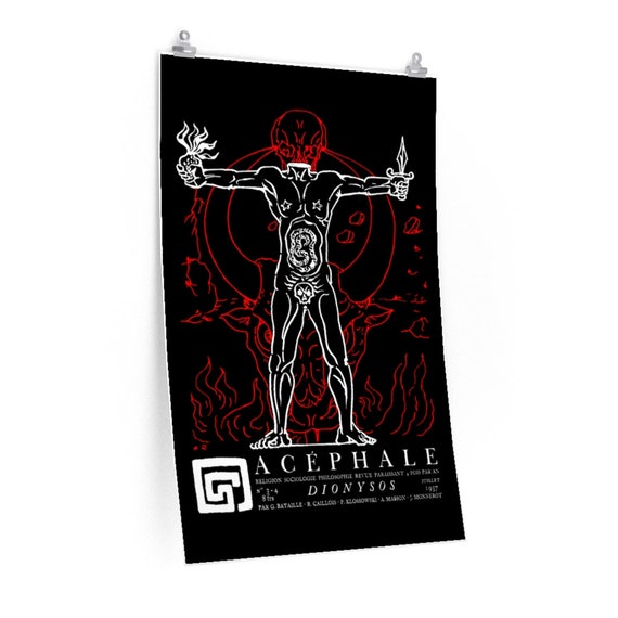 Acephale Dionysus Philosophy Poster - Etsy