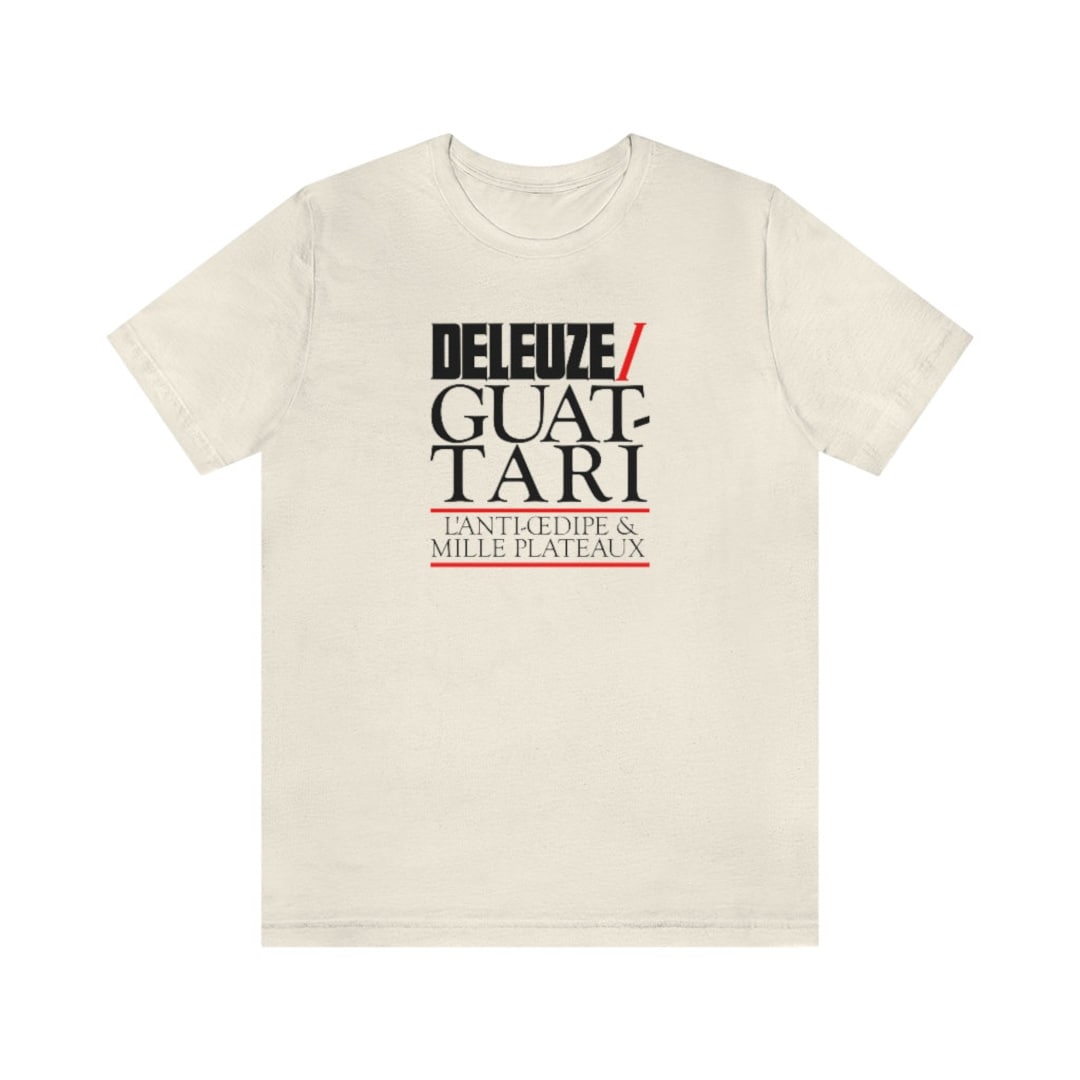 Deleuzian Century Deleuze and Guattari Philosophy T-shirt (black/red ...