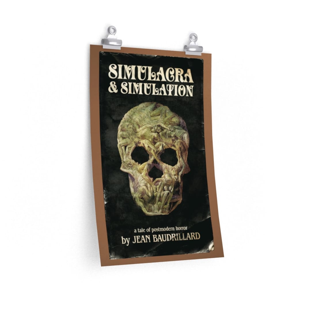 Baudrillard Simulacra and Simulation Philosophy Poster - Etsy