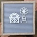 Barn and Windmill Letter Board Icons / Farmhouse Ranch | Etsy