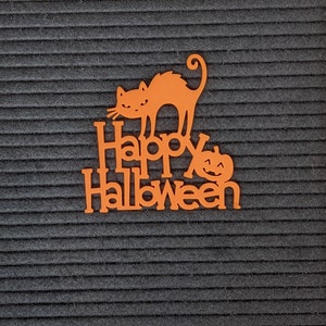 Happy Halloween Saying Letter Board Icons - Autumn - Black Cat ...