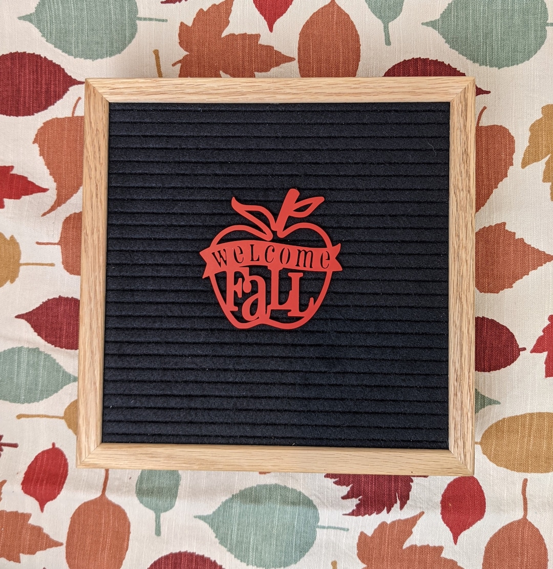 Welcome Fall Saying Letter Board Icon - Autumn Harvest - Hello Fall ...