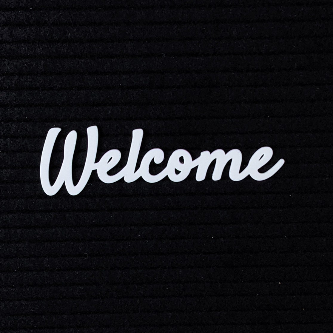 Welcome Letter Board Icons Welcome to Our Home Custom - Etsy