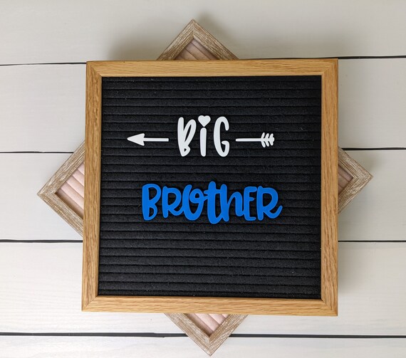 Big Brother Baby Announcement Letter Board Icons New Baby | Etsy