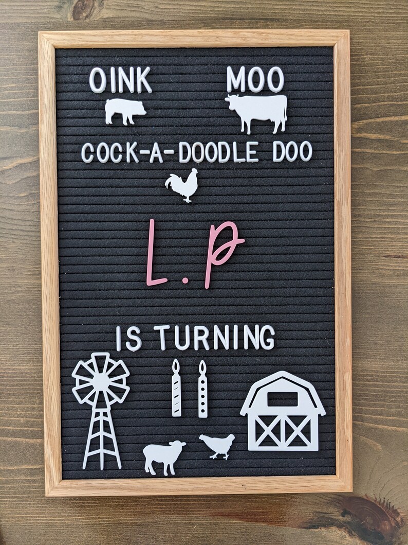 Barn and Windmill Letter Board Icons / Farmhouse, Ranch, Garden ...