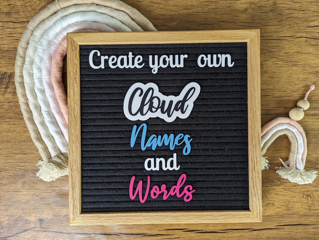Custom Letter Board Name or Word- Multicolor Script - Newborn Photo ...