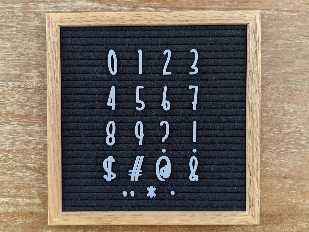 Letter Board Number Set- Boho Farmhouse Felt Boards Number and Symbols ...