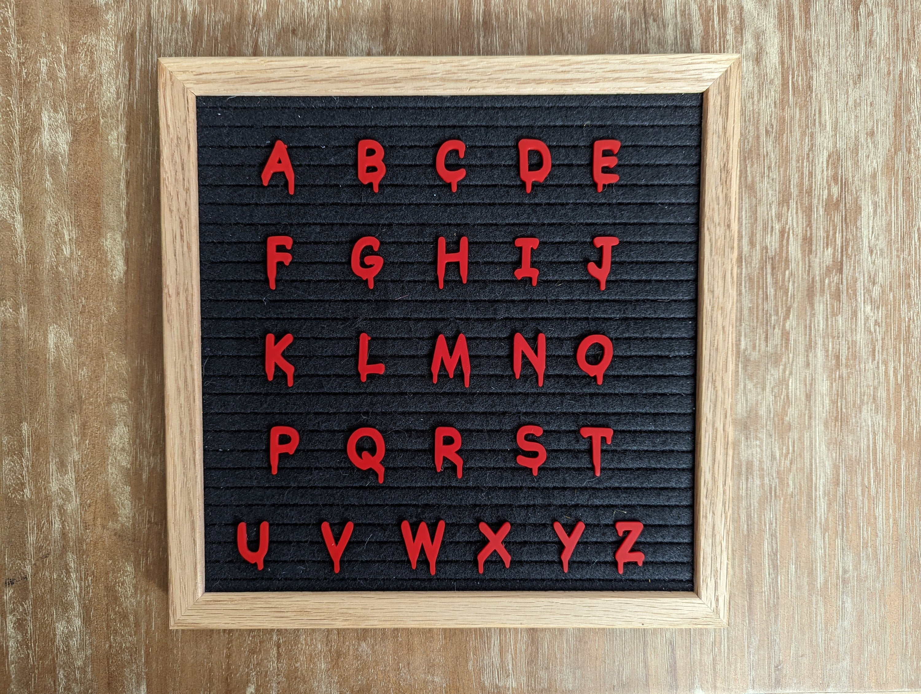 Letter Board Letters Scary Drip - Halloween Alphabet for Felt Boards ...