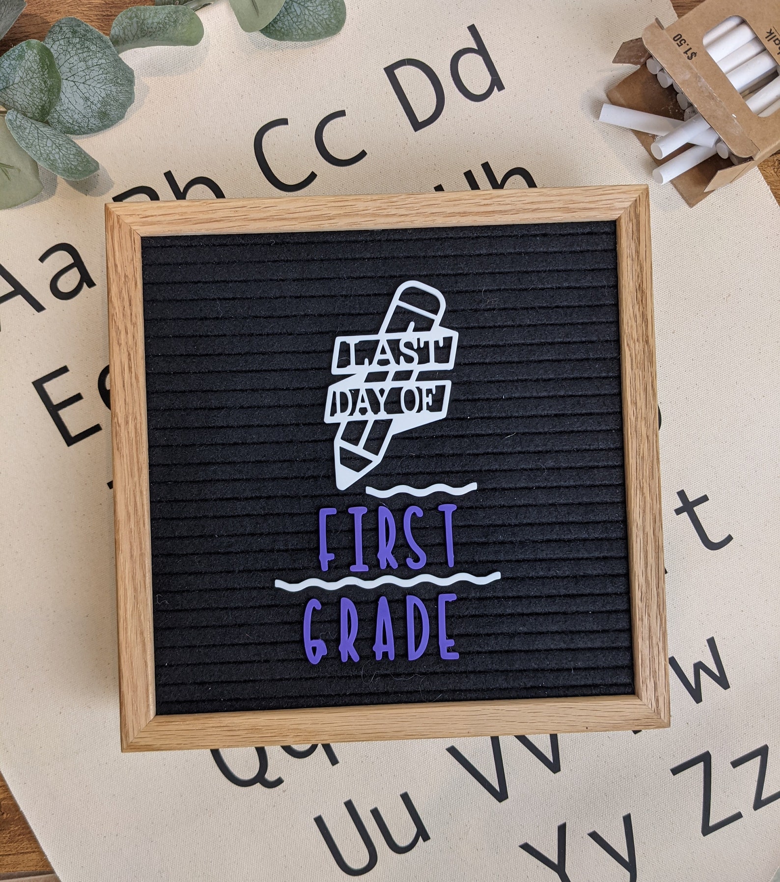 First Day of School Letter Board Icons / Last Day of School - Etsy