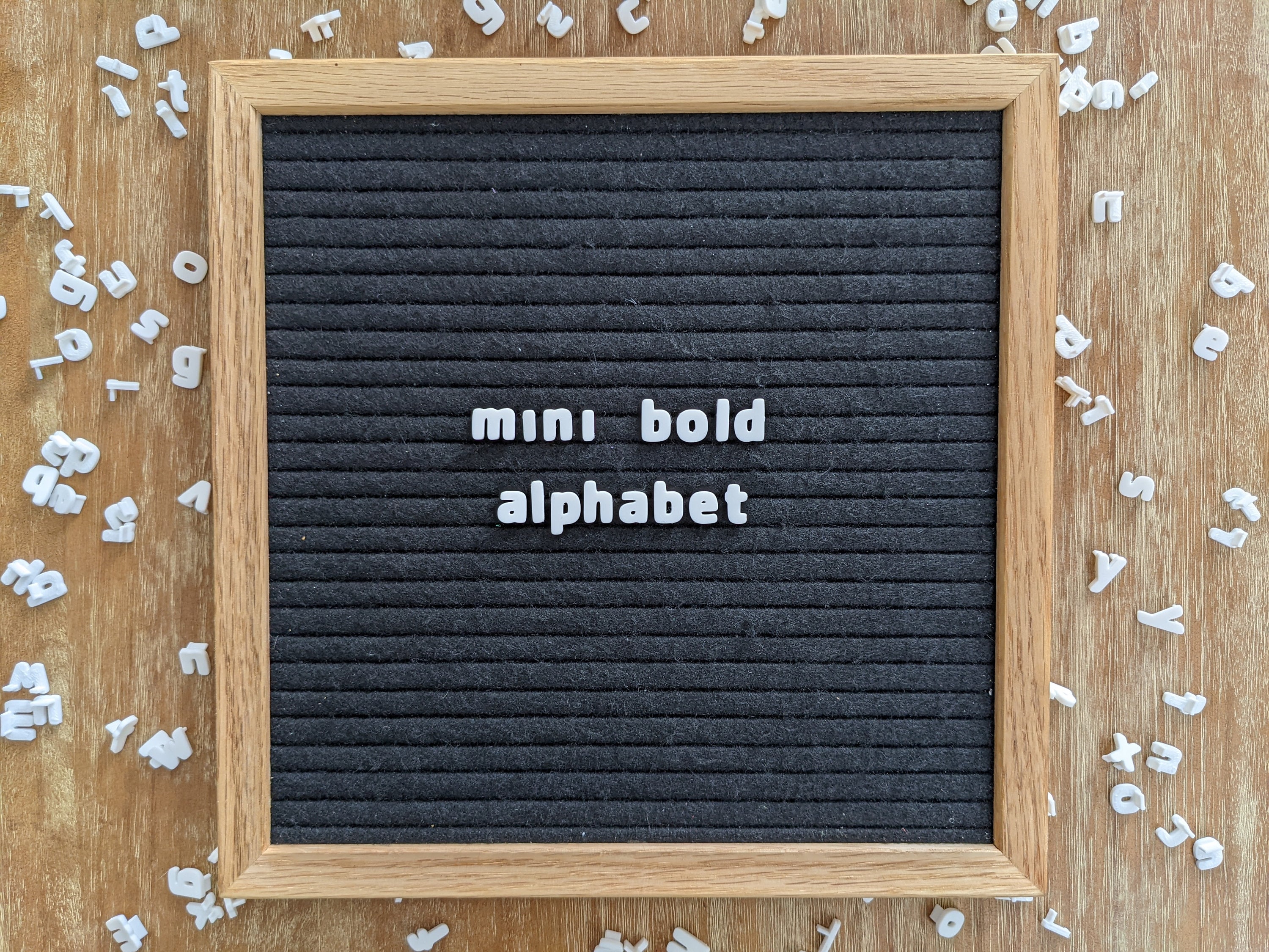 Letter Board Alphabet Mini Bold Font Tiny Letters Felt | Etsy