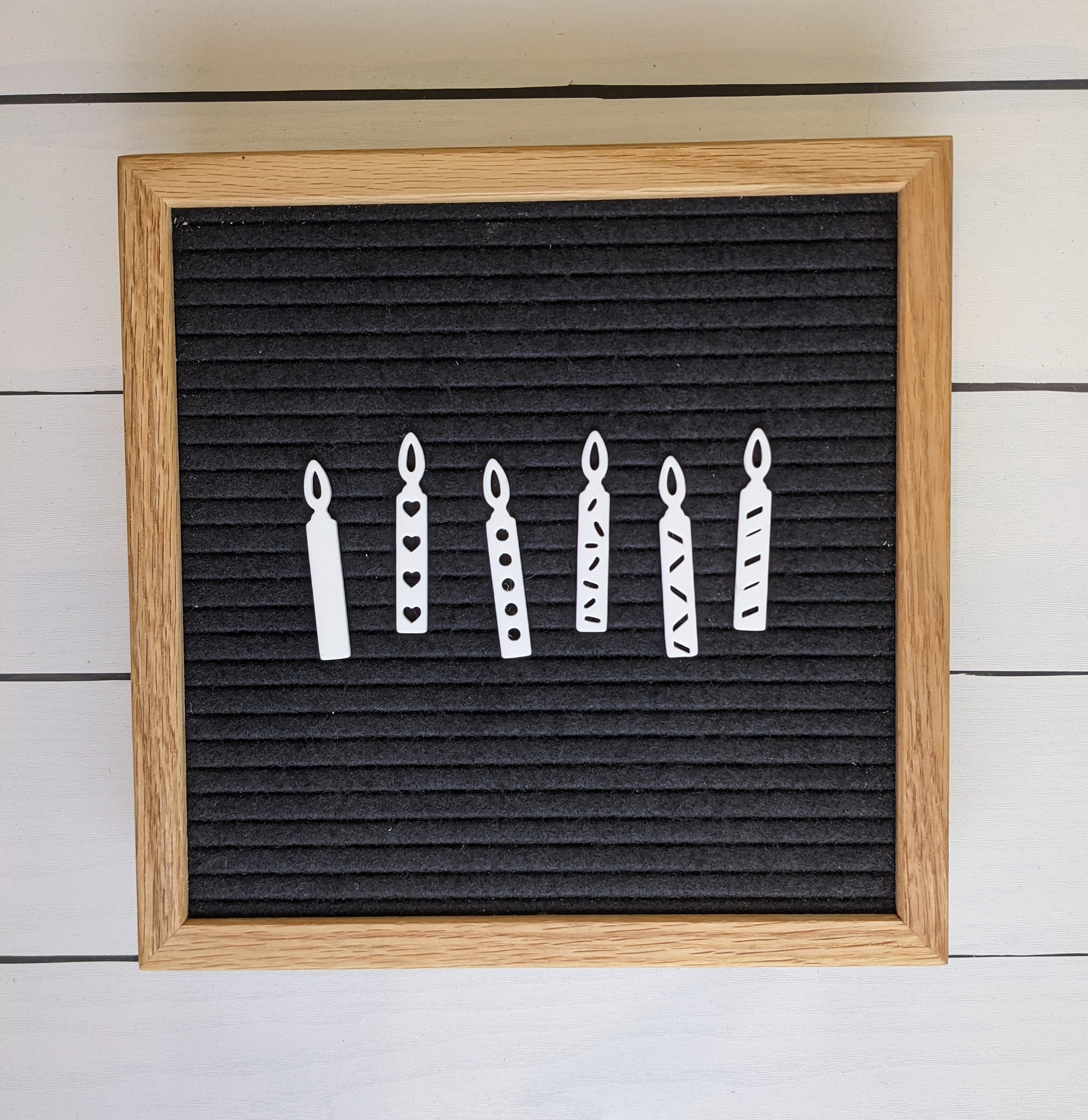 Happy Birthday Candles Letter Board Icons / Balloons Cupcake - Etsy