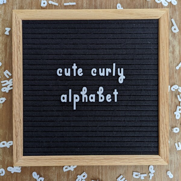 Curly Letters - Etsy