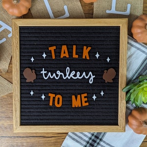 Talk Turkey to Me Letter Board Icons - Happy Thanksgiving Pumpkin ...