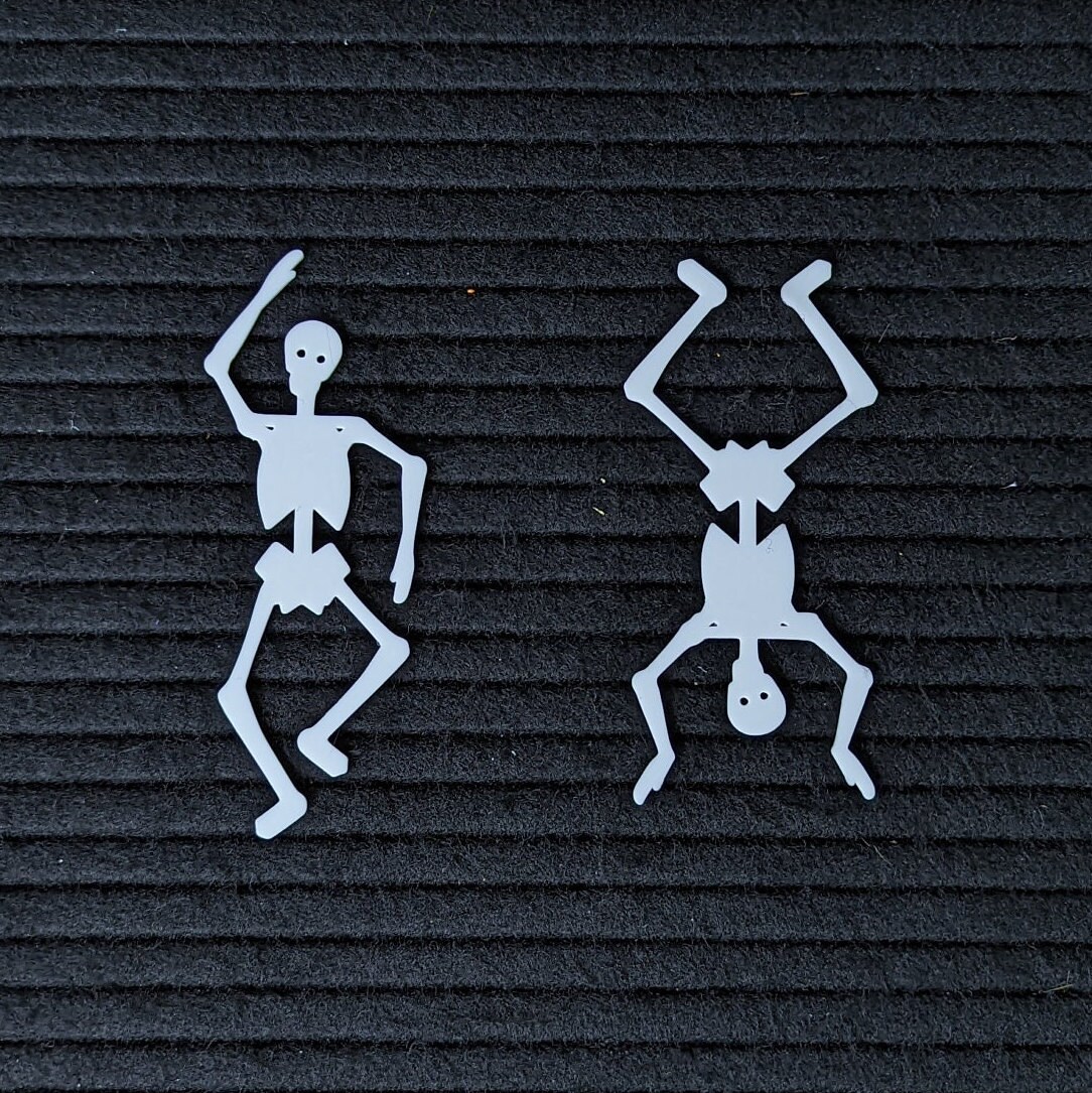 Skeleton Letter Board Icon - Dancing Skeleton Bones- Happy Halloween ...