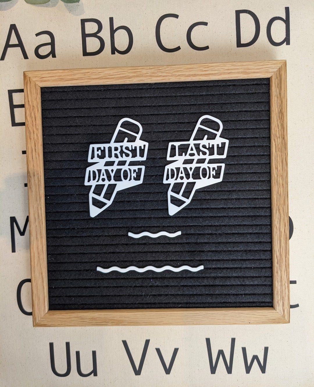First Day of School Letter Board Icons / Last Day of School Felt Board ...