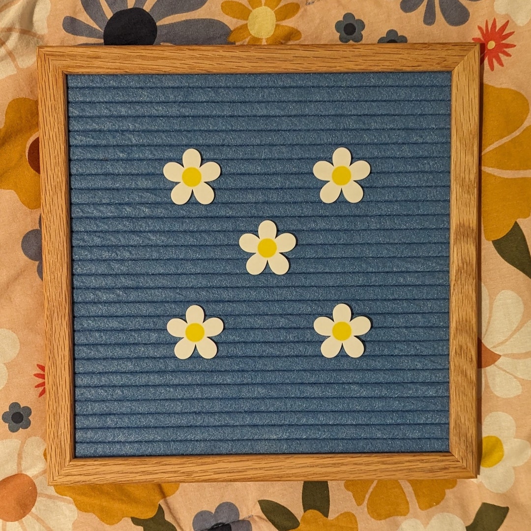 Daisy Flowers Letter Board Icons - Wonderful - Blooming Wild Flower ...