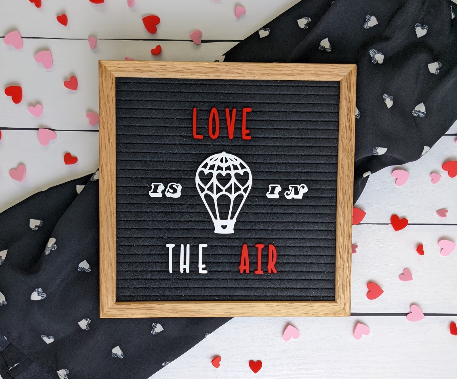 Hot Air Balloon Letter Board Icon Happy Valentine's Day - Etsy