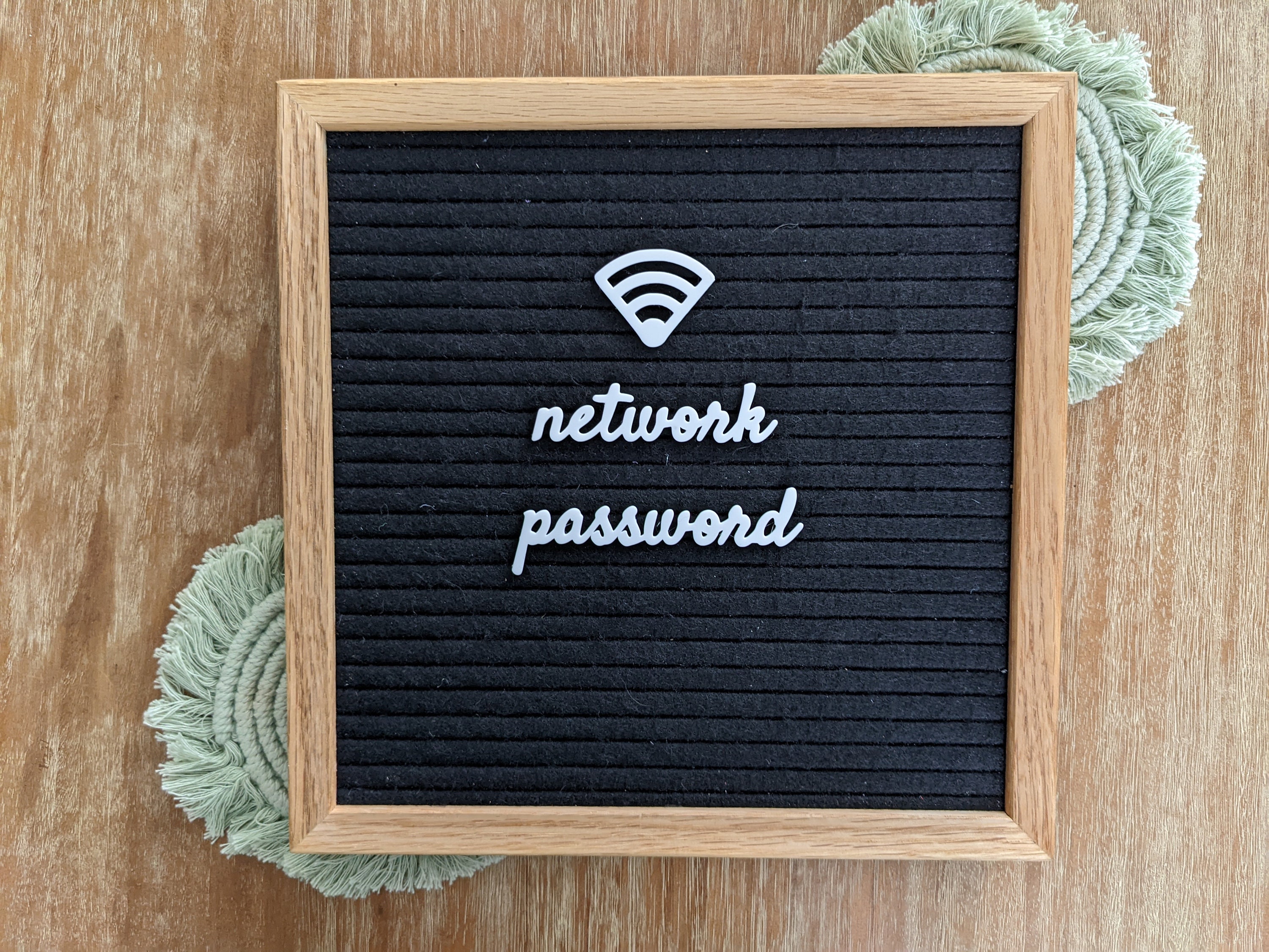 Wifi Password and Network Words Letter Board Icons Guest | Etsy