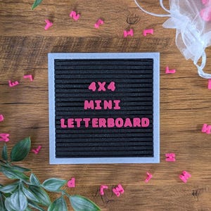 Mini Letter Board Set - 4x4 Inch 3d-printed Letter Board - Changeable ...