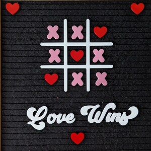 Tic-tac-toe Letter Board Icons - Happy Valentine's Day - Hugs and ...