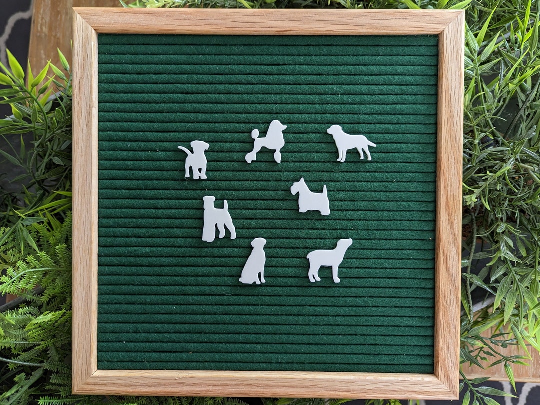 Dog Letter Board Icons -veterinary Felt Board Accessory - Puppy Canine ...