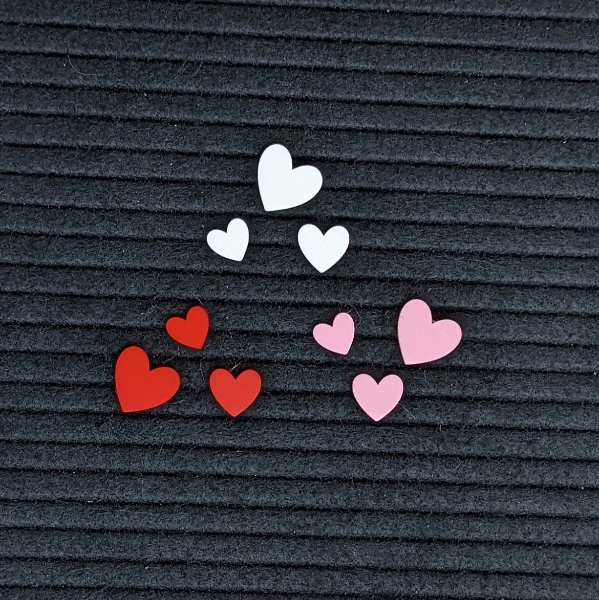 Hearts Letter Board Icons Happy Valentine's Day Hugs - Etsy