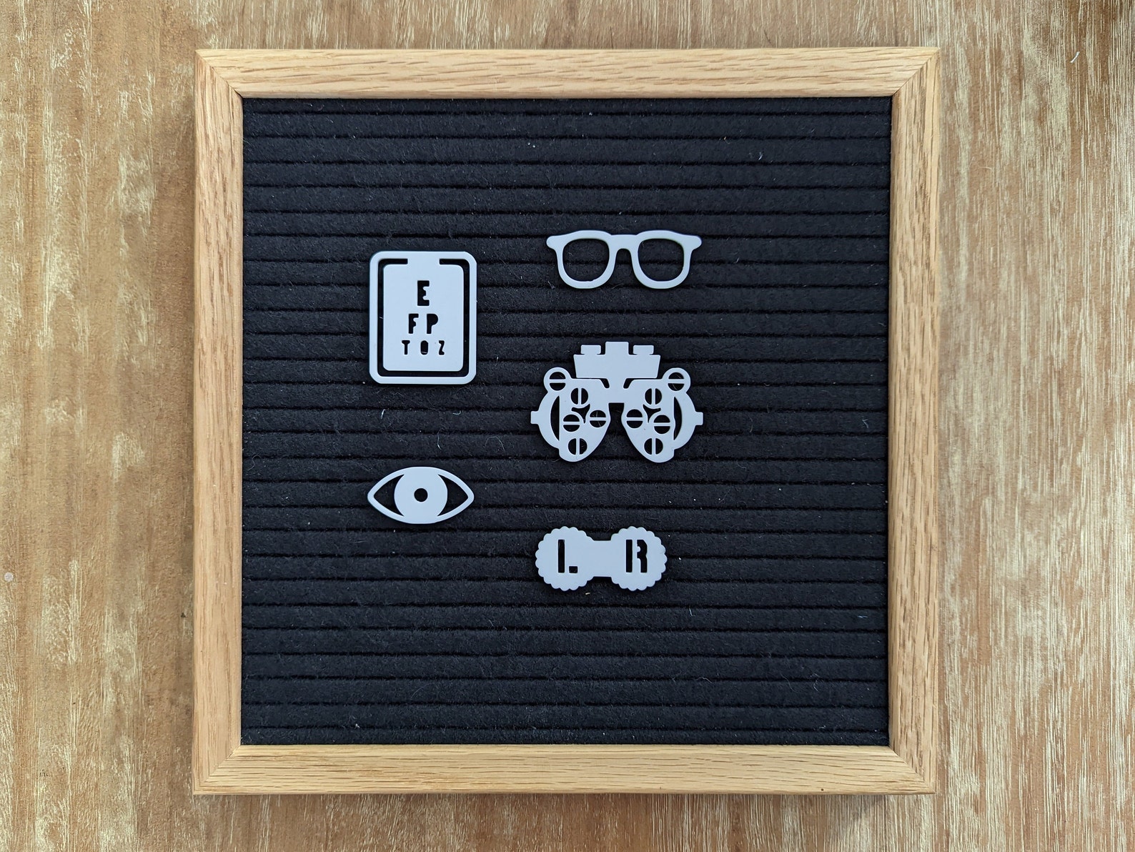 Optometry Letter Board Icons Phoropter Glasses Contact - Etsy
