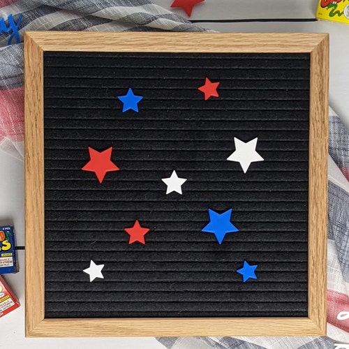 Fourth of July Fireworks Letter Board Icons Red White & - Etsy