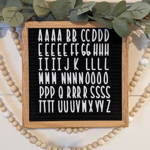 Letter Board Letters Farmhouse Boho / 1 Inch Skinny Alphabet | Etsy