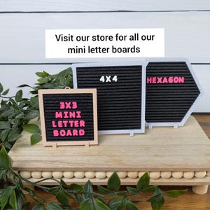 Mini Letter Board Set - 4x4 Inch 3d-printed Letter Board - Changeable ...