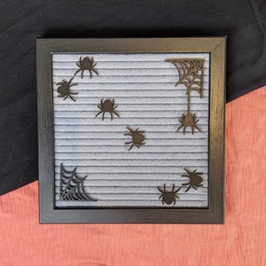 Spider and Spider Web Letter Board Icons - 6 Legged Insect - Happy ...