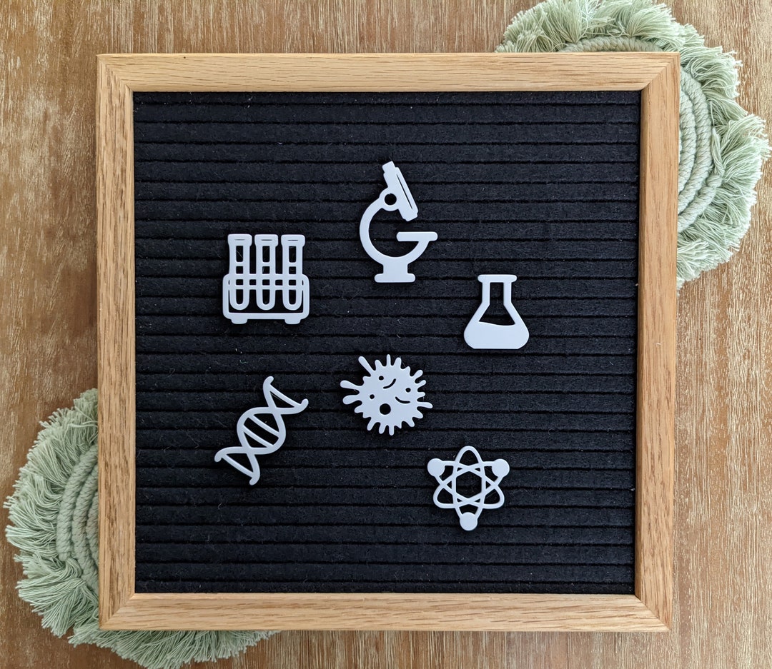 Science Letter Board Icons - Back to School Felt Board Accessory - Test ...