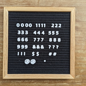 Letter Board Alphabet Mini Bold Font - Tiny Letters Felt Boards - Lower ...