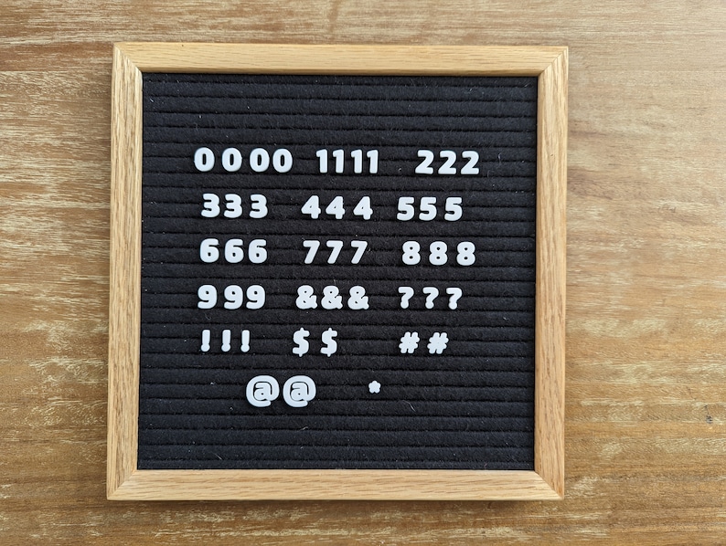 Letter Board Alphabet Mini Bold Font Tiny Letters Felt - Etsy
